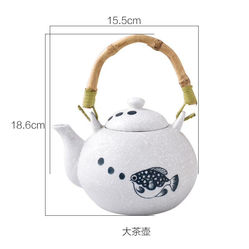 Ceramic tea set Japanese style tea pot cup teapot ... – Vicedeal