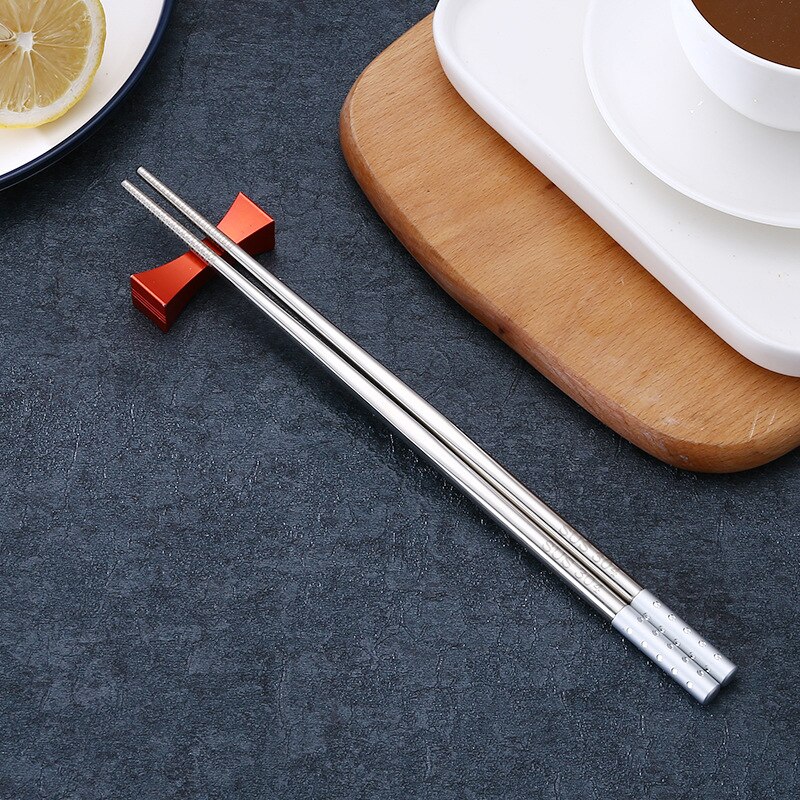 1 pair Diamond Reusable Metal Chopsticks 304 Stain... – Grandado