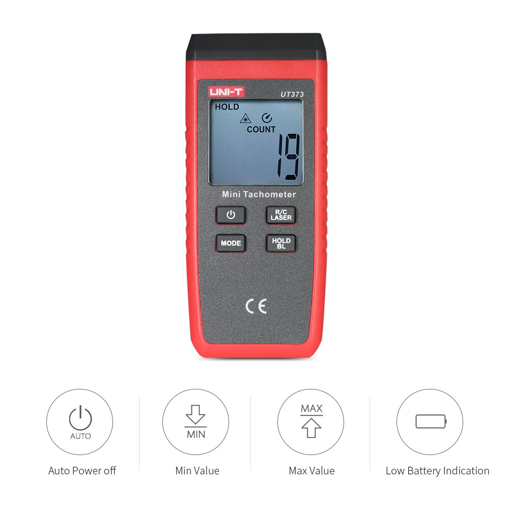 UNI-T UT373 Handheld LCD Digital Tachometer Speedo... – Grandado