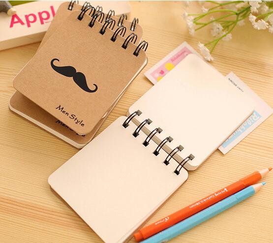 1pc/lot Mr. Beard Small Coil Blank Kraft Paper Not... – Grandado