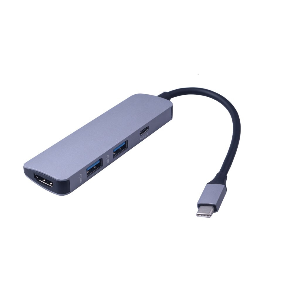 USB-C Expander 5 In 1 TYPE-C Naar Hdmi 4K + 2Port ... – Vicedeal