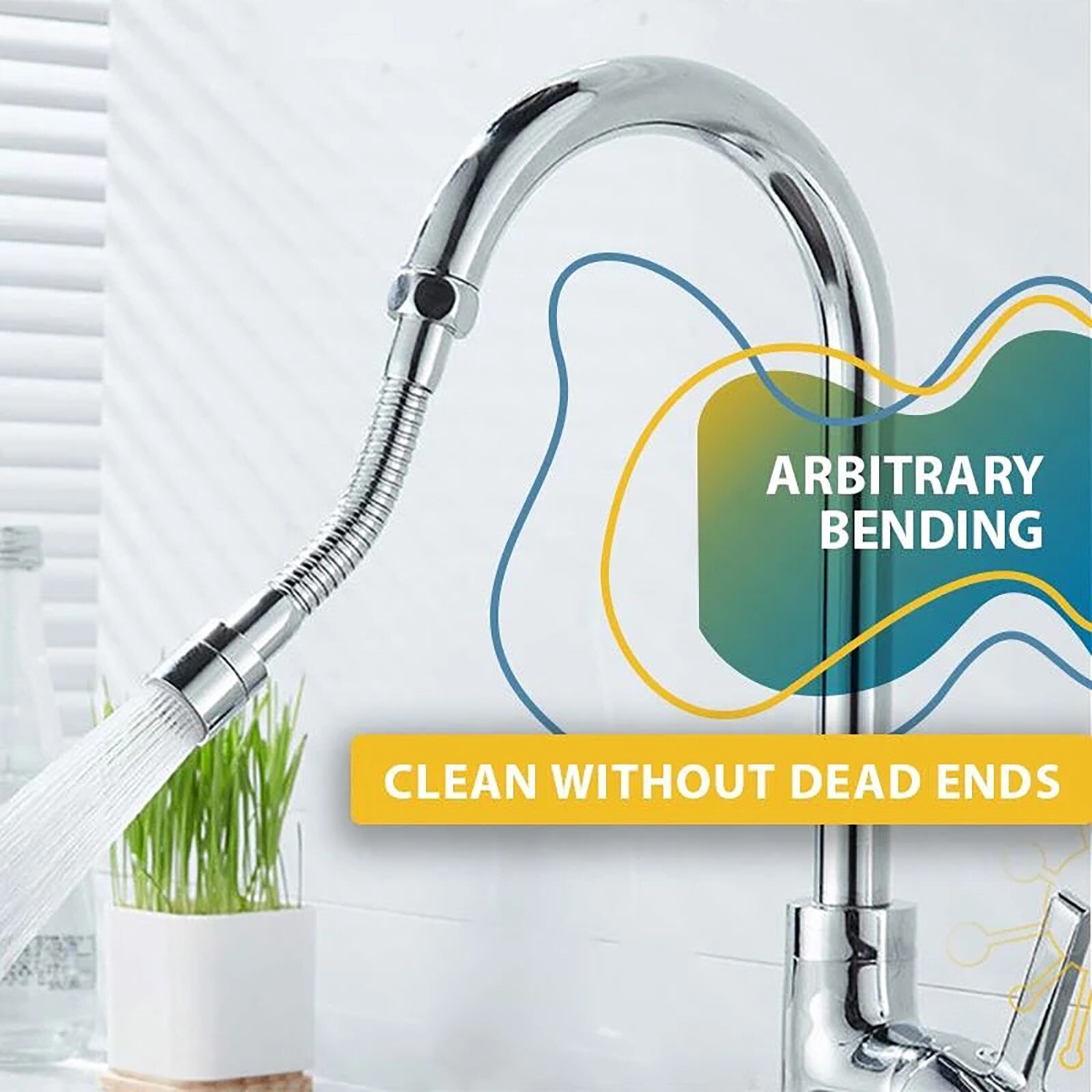 4 # Hydrofoor Kraan Filter Splash-Proof Filter Wat... – Grandado