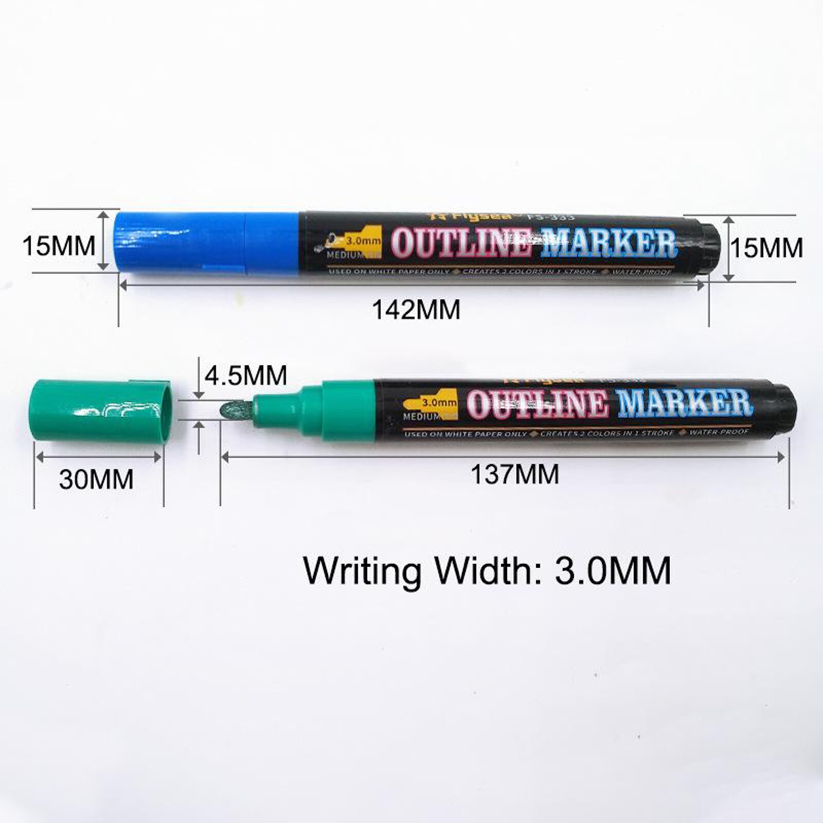 Rotulador marcador de doble línea de dibujo y escr... – Grandado