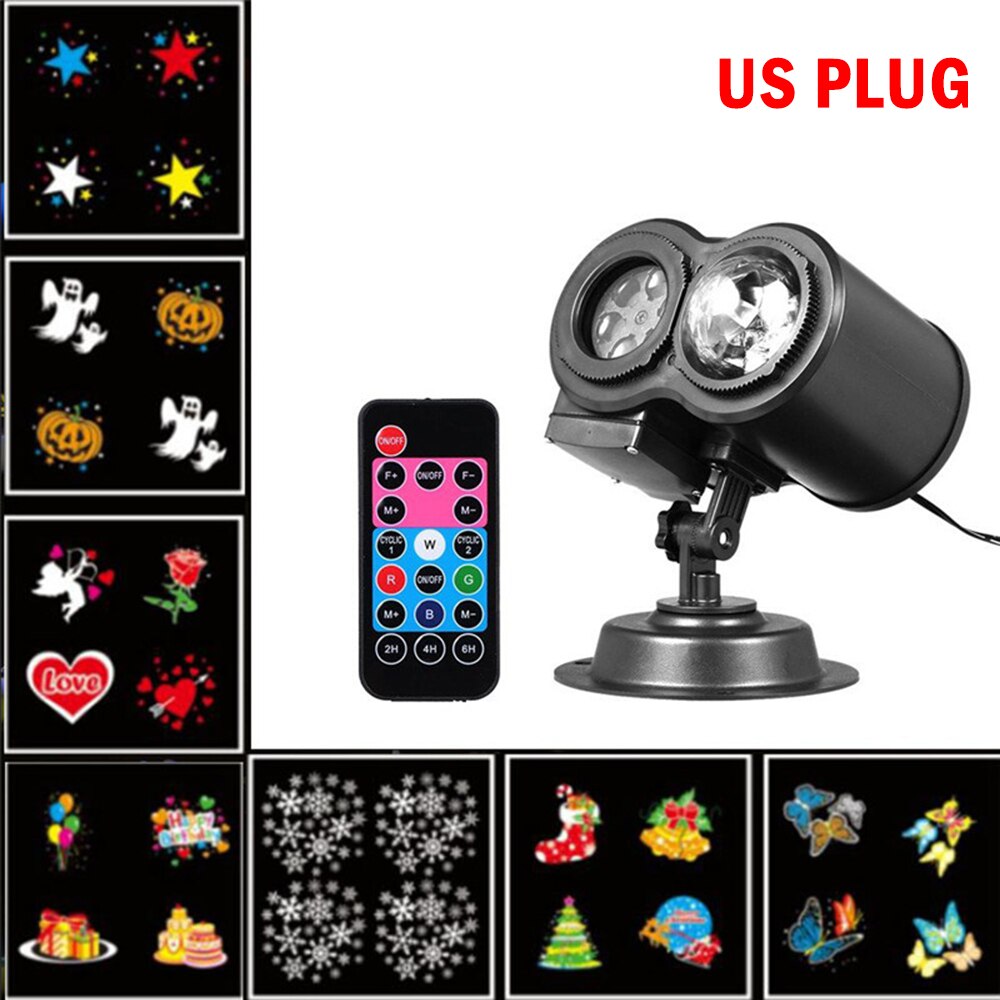 7W 12 Patterns RGBW LEDs Projector Stage Light AC ... – Grandado