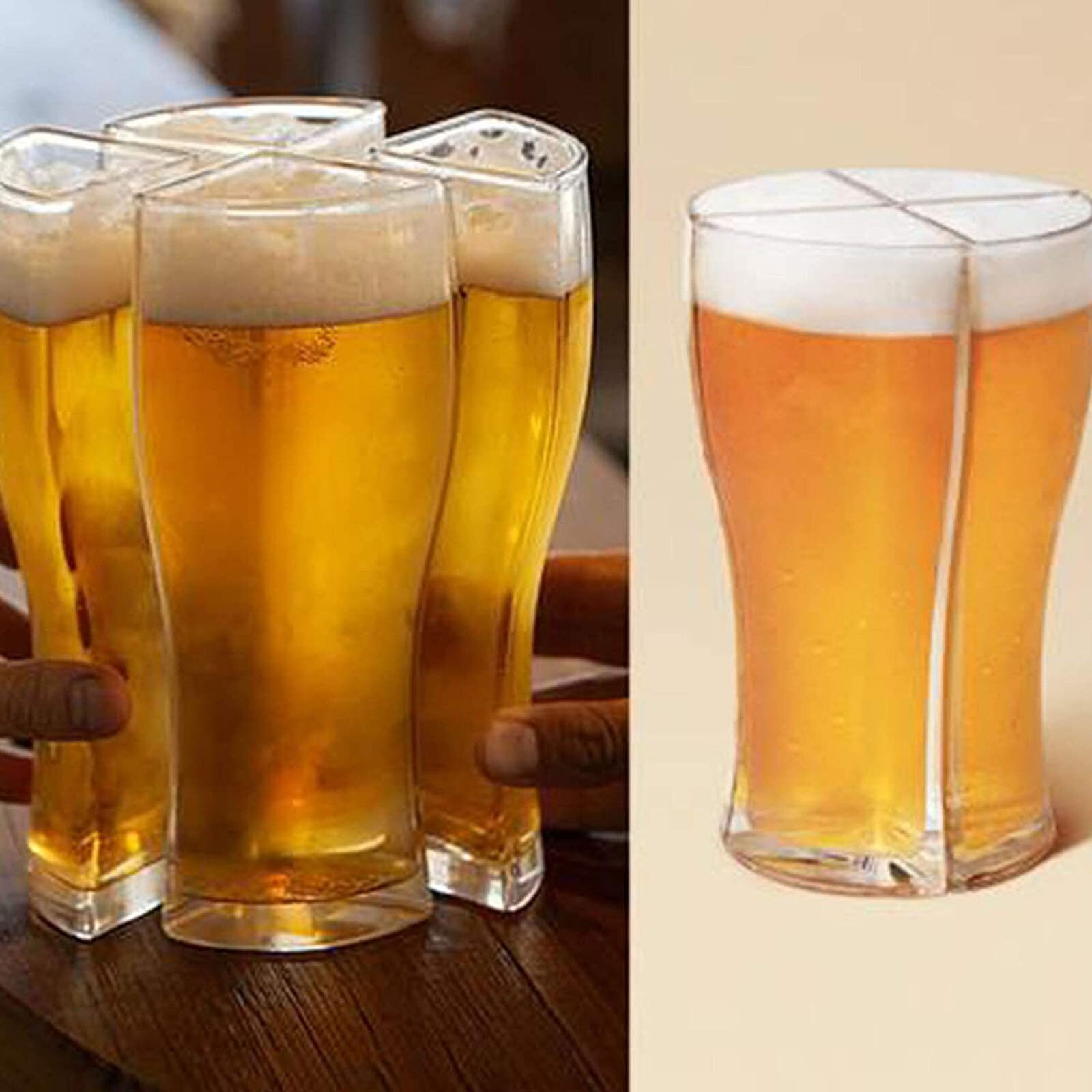 4 In 1 Glass Beer Mug Super For Club Bar Party Hom... – Vicedeal