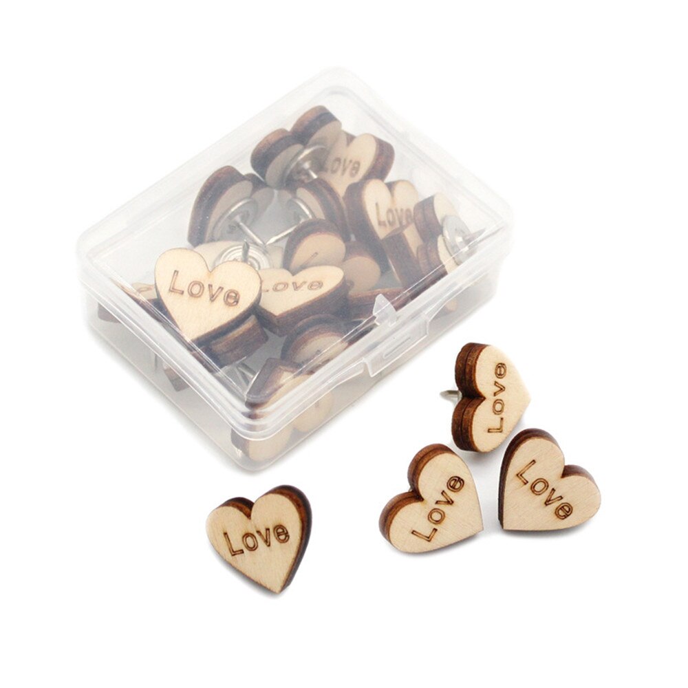 20pcs/box Map Markers Wooden Drawing Photo Wall St... – Vicedeal