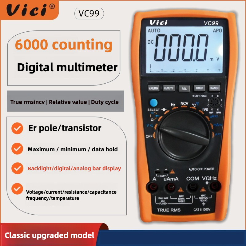 Hoogwaardige VICI VC99 digitale multimeter met aut... – Vicedeal