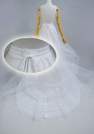 White Hoop 3 Layers Crinoline Petticoats For Weddi... – Vicedeal