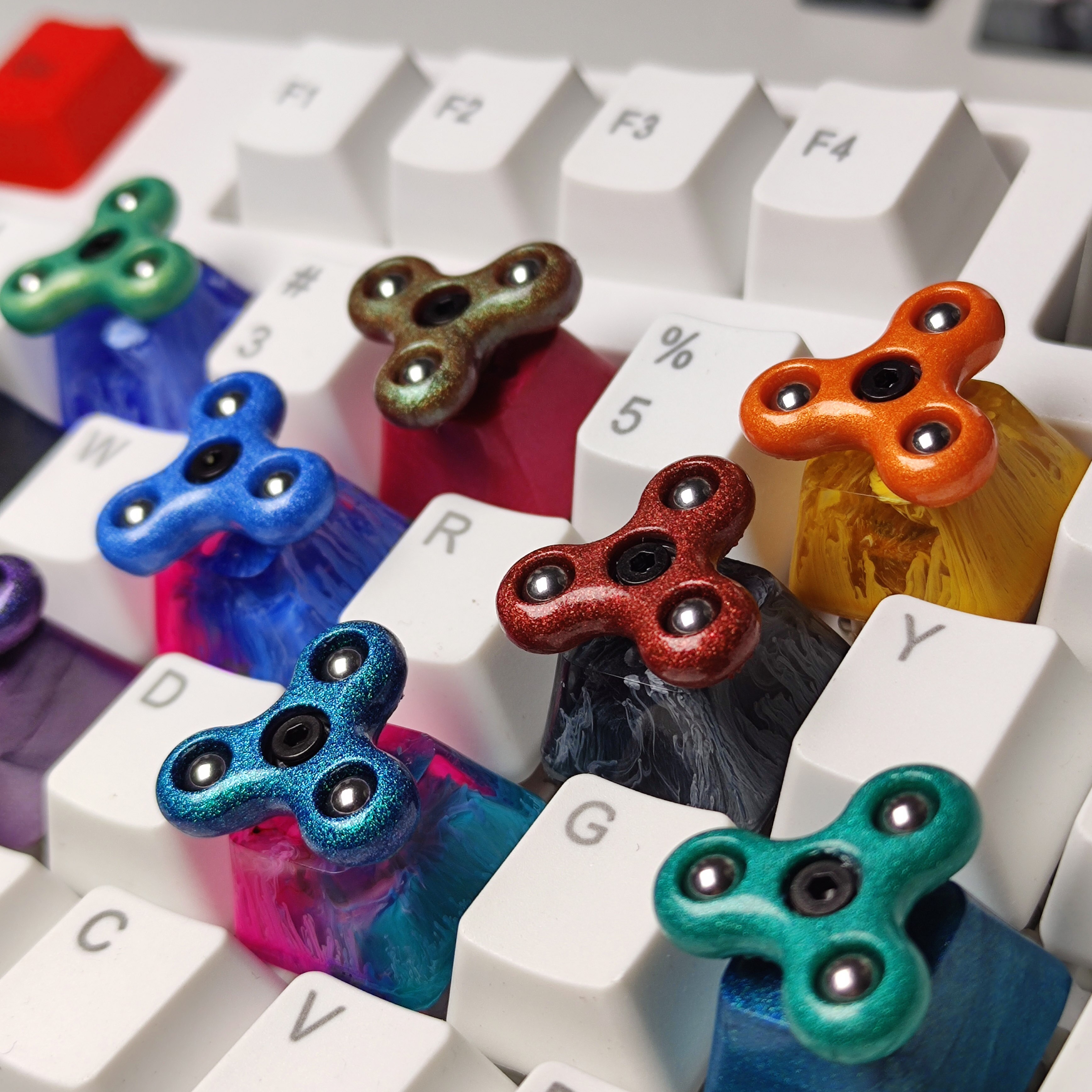 Keycap Persoonlijkheid Fidget Spinner Hars Keycap ... – Vicedeal