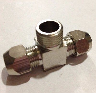 2 uds Tee 3 maneras 1/8 "BSP macho latón ajuste 6m... – Grandado