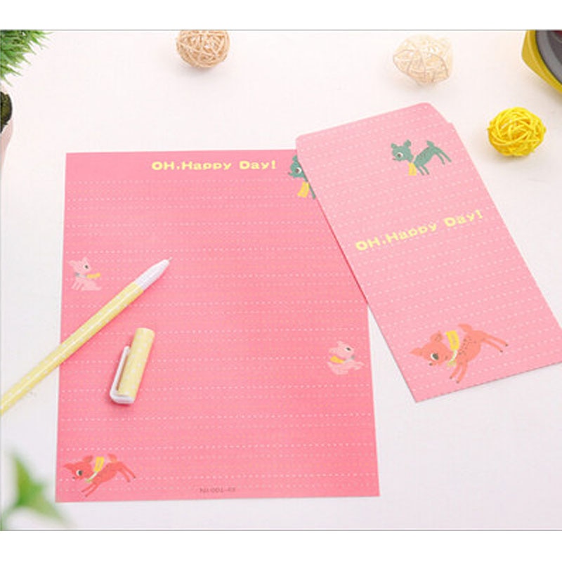 3 stks Envelop 6 stks Kleurrijke Brief Papier Sets... – Grandado