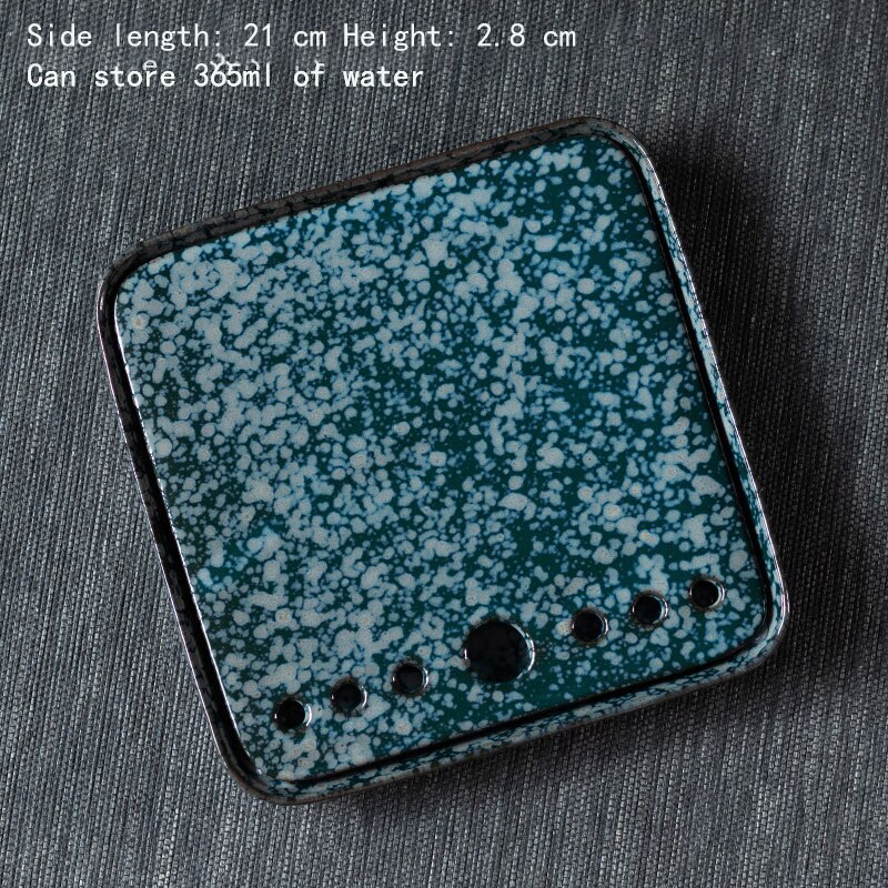 Retro ceramic tea tray Chinese household water sto... – Grandado