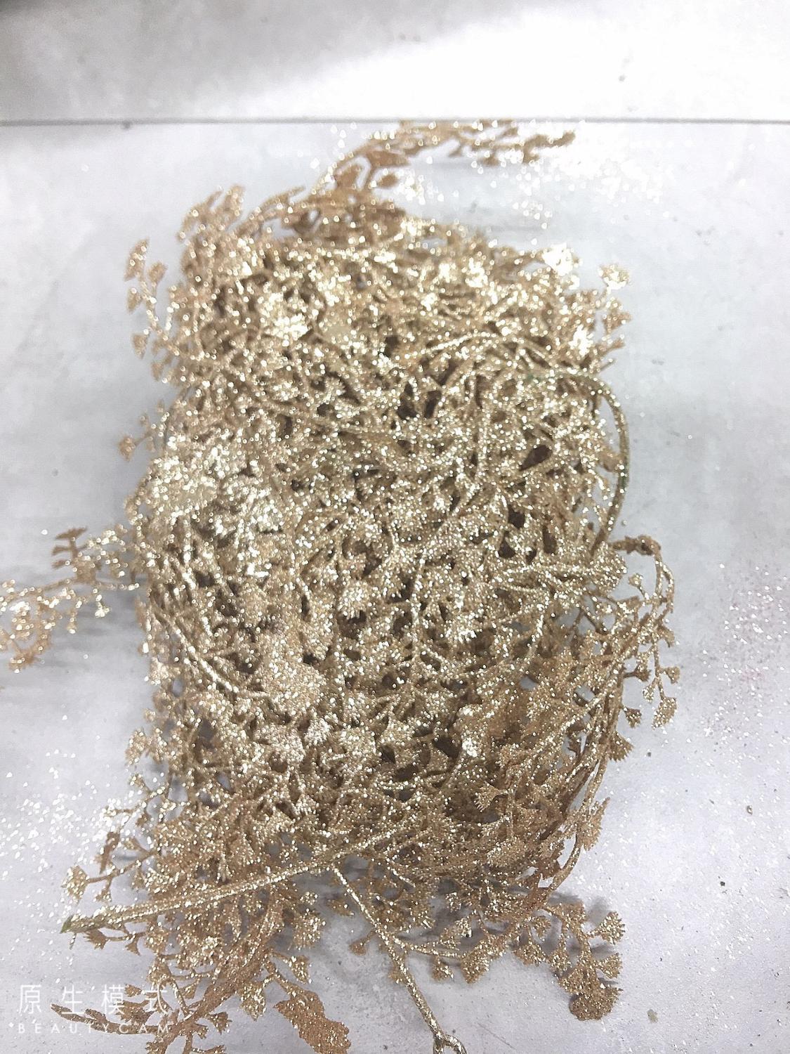 1.8m Glitter Fern Rattan Flower Christmas Tree Dec... – Vicedeal