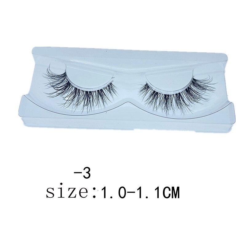 Transparent stem Mink Hair Eyelashes reusable Natu... – Grandado