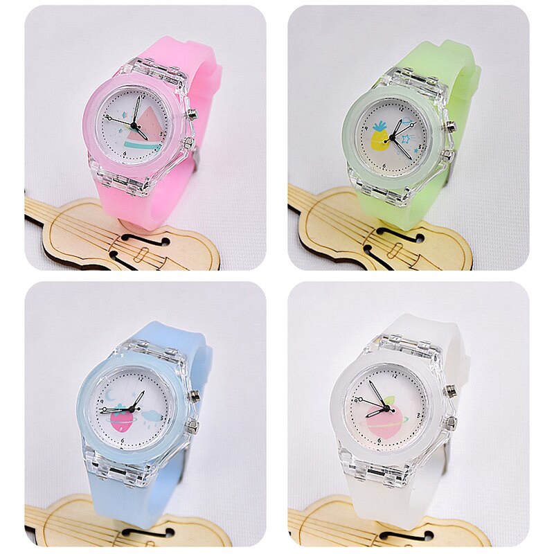 Relojes luminosos de Color caramelo para niños, re... – Grandado