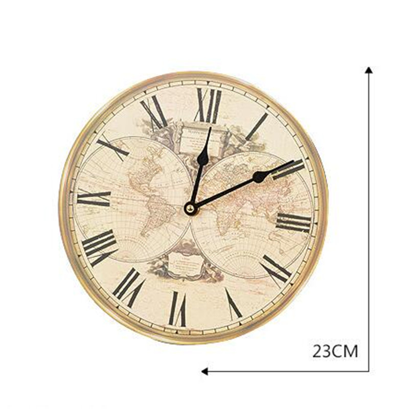 3d vintage wall clock for living room Roman numer ... – Grandado