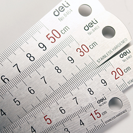 deli ruler 15cm steel ruler 20cm scale student sta... – Grandado