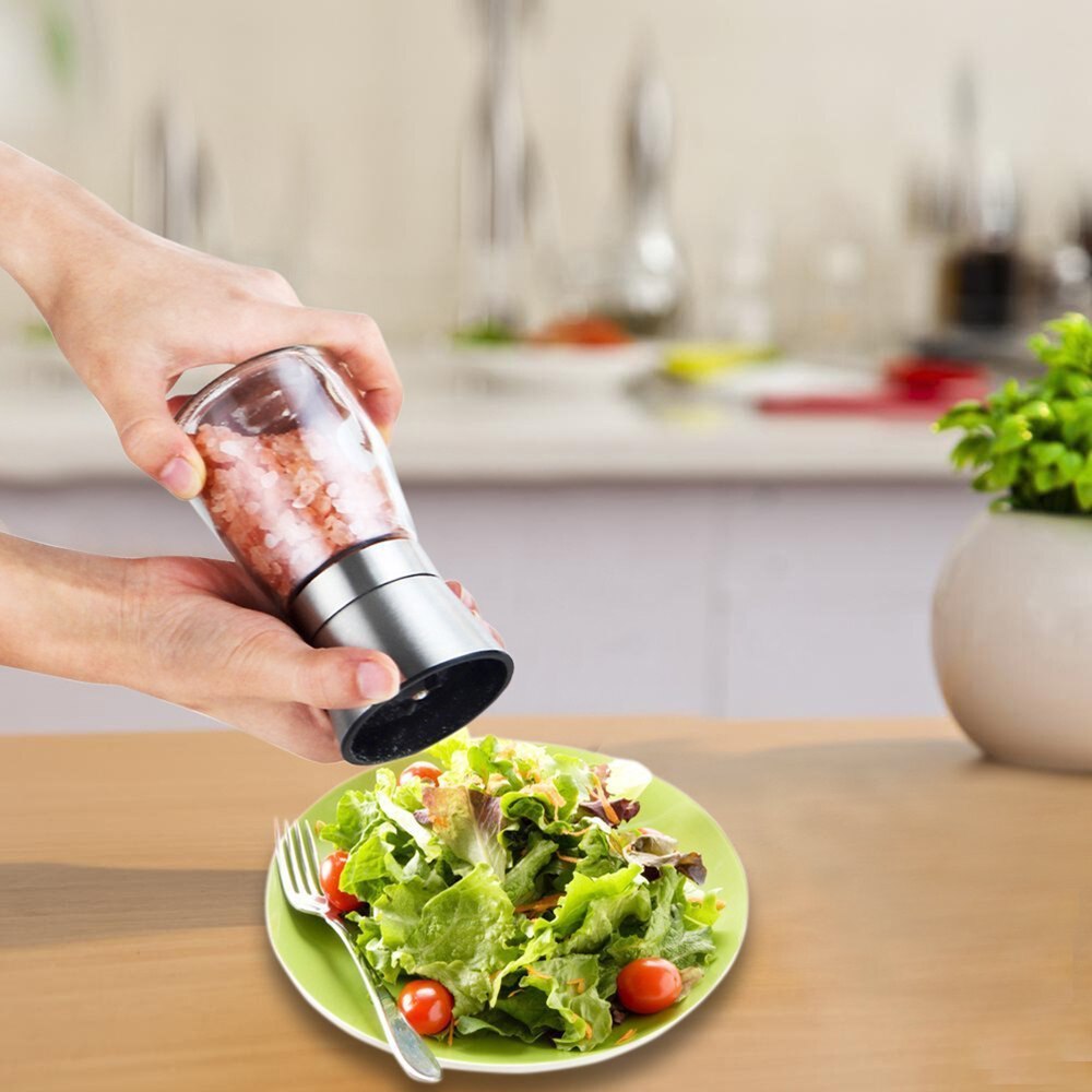 2 Stuks Rvs Pepermolen Handleiding Peper Cruchser ... – LovingPrices