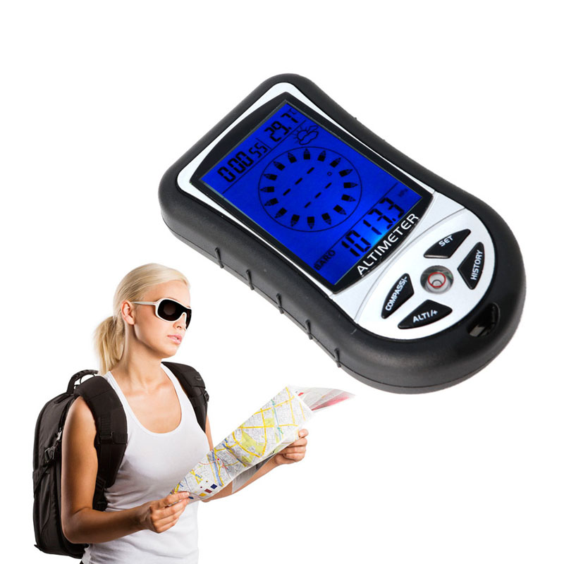 Digital 8 in 1 LCD Compass Barometer Altimeter The... – Vicedeal
