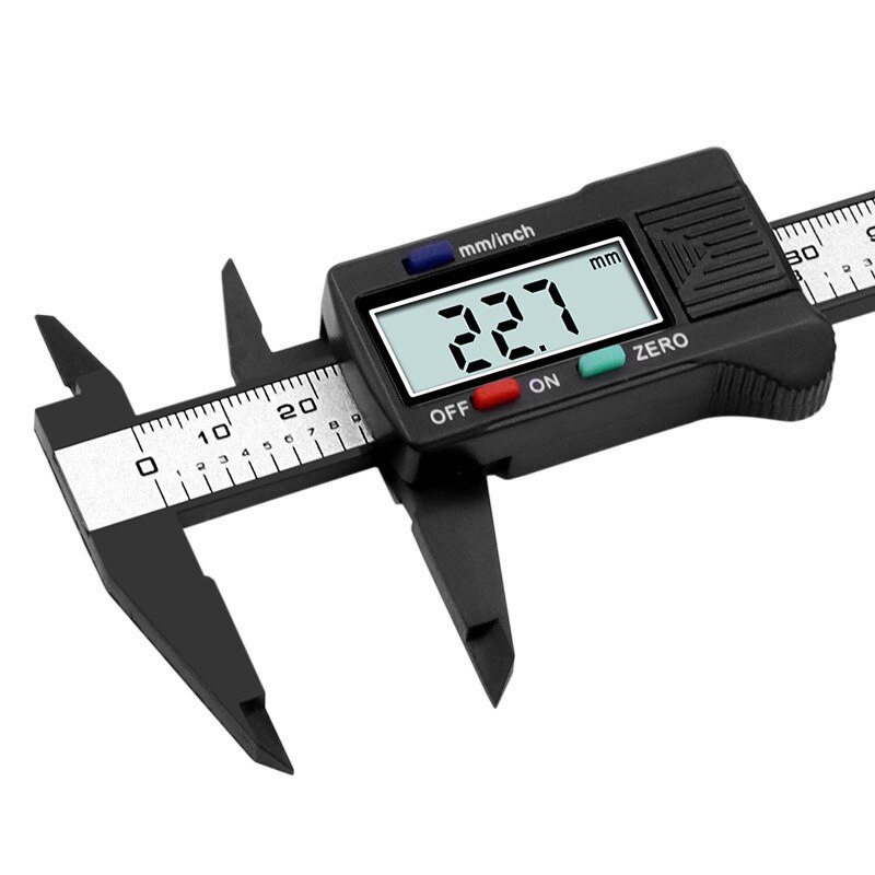 100mm 6 inch LCD Digital Electronic Plastic Vernier Caliper Gauge Auto ...