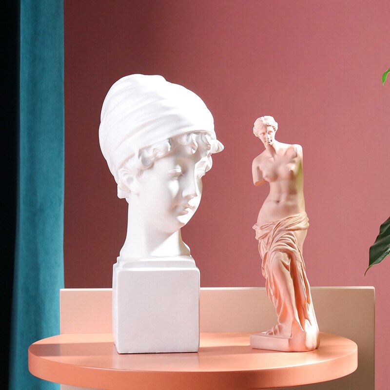 Europese Klassieke David Buste Sculptuur Schets Ka... – Vicedeal