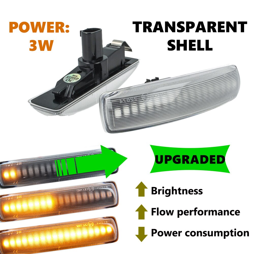 2x Led Side Marker Lamp Repeater Indicator Licht V... – Grandado