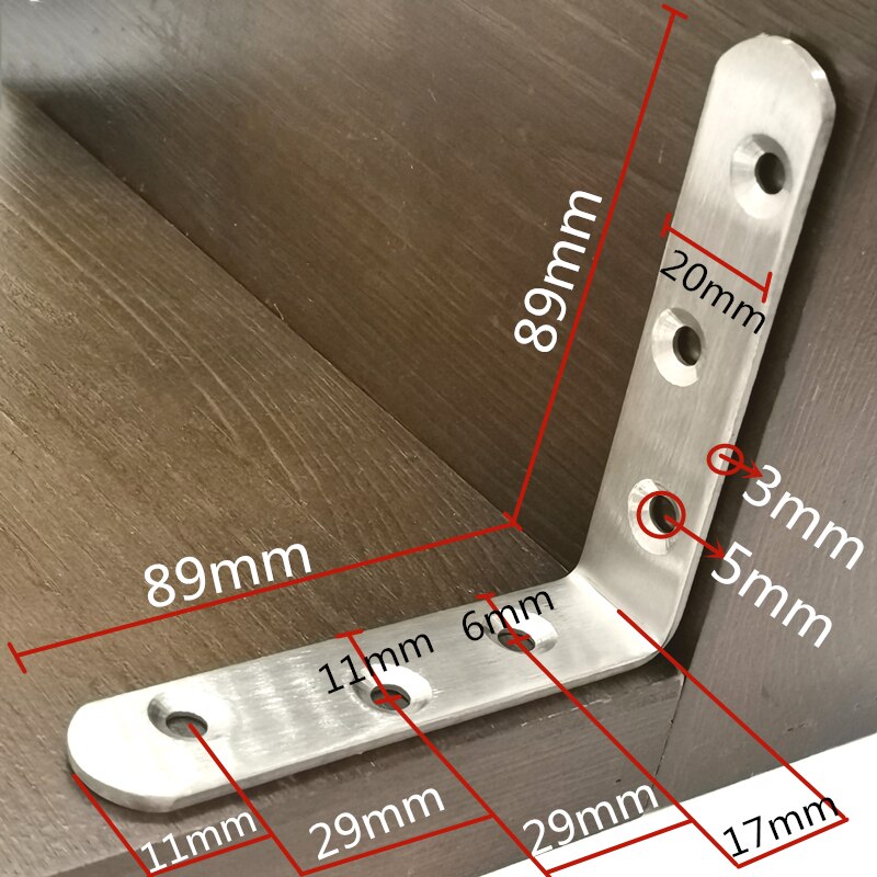 Rvs L-Vormige Hoek Beugel 90 Graden Houder Meubels... – Vicedeal