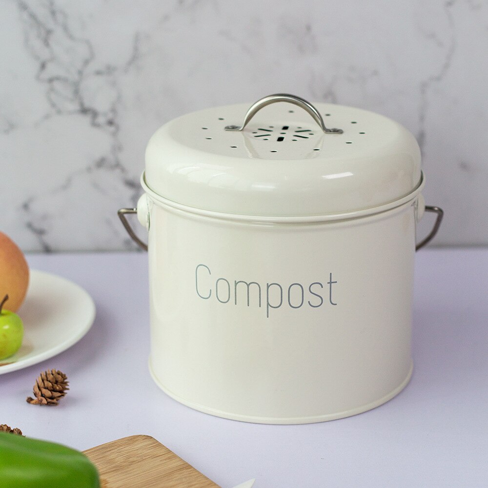 Compost Bin 3L-Rvs Keuken Compost Bin-Keuken Compo... – Vicedeal
