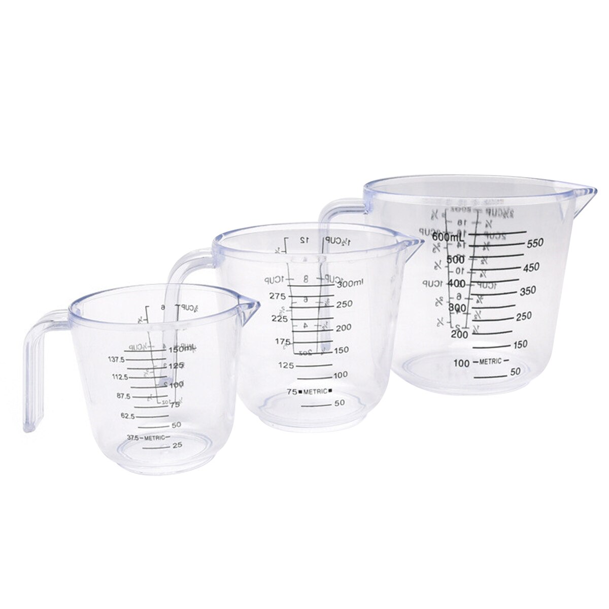 150/300/600Ml Plastic Maatbeker Duidelijke Schaal ... – Grandado