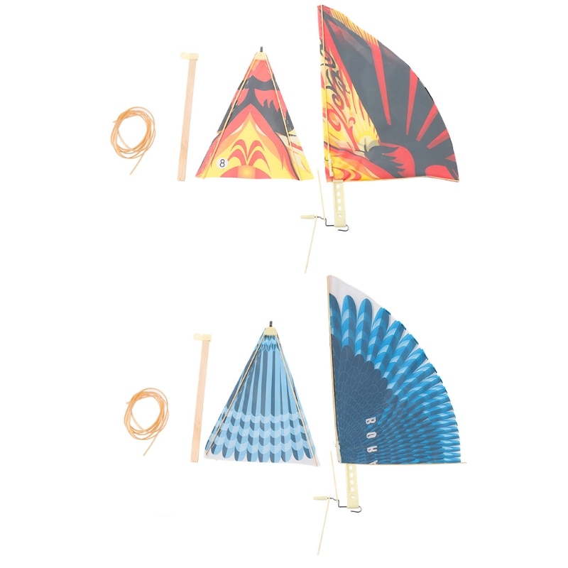 Colorful Rubber Band Powered Flying Bird Windmill ... – Grandado