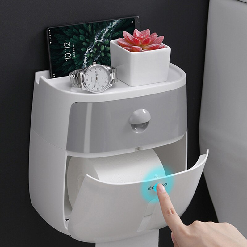 Dubbele Tissue Houder Waterdicht Roll Papier Opsla... – Grandado