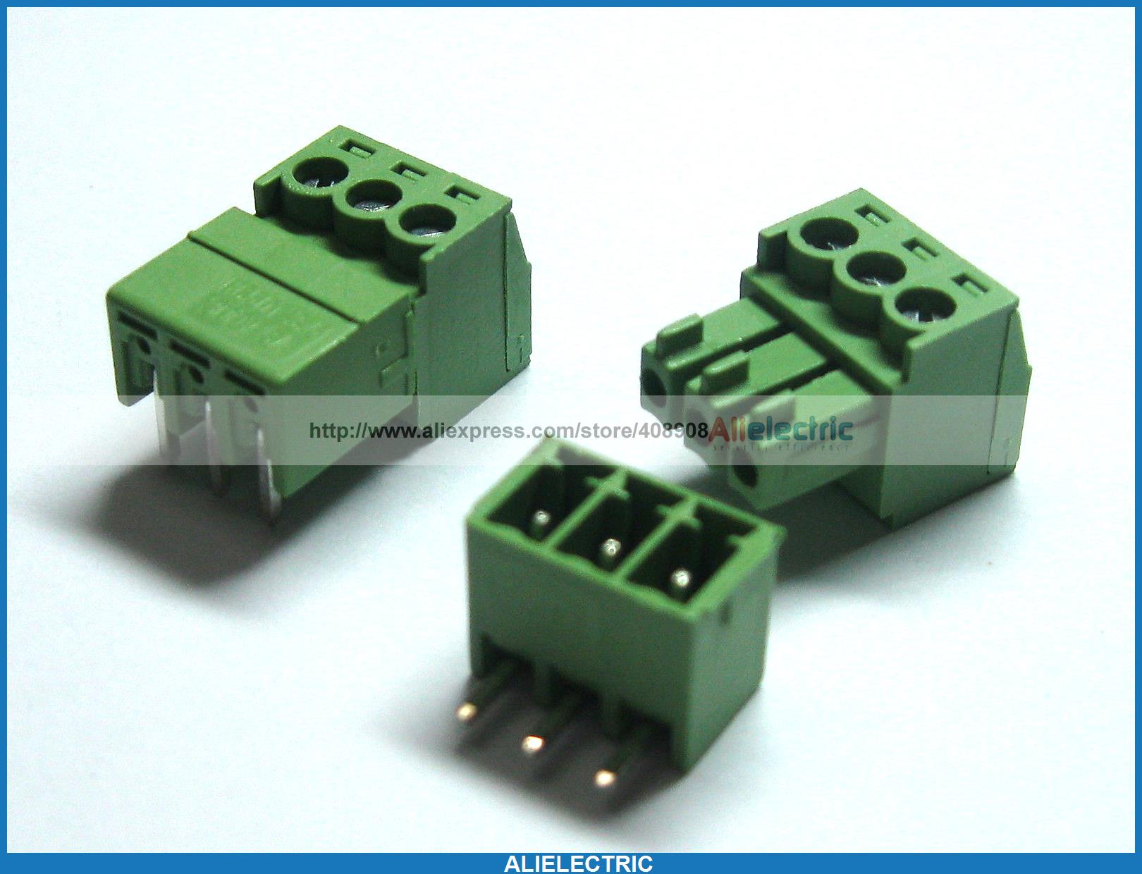 Connecteur de bornier de vis 3 81mm | Angle 3 broc... – Grandado