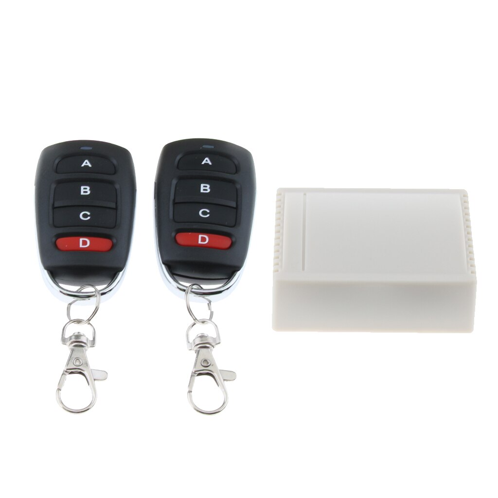 4 Channel RF Smart Relay Switch, 1 Receiver + 2 Tr... – Vicedeal