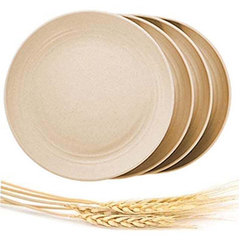 Lightweight Unbreakable Wheat Straw Plates – Vicedeal