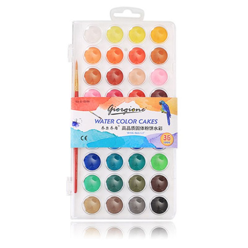 Fundamental Watercolor Pain Set with Paint Brush W... – Grandado