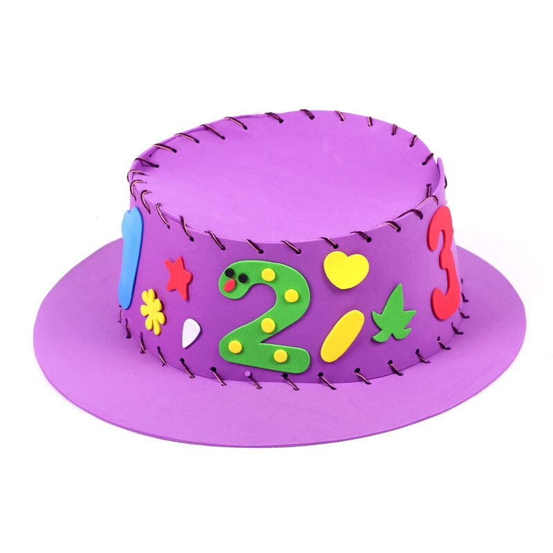 EVA Foam Paper Weaving Hat Flowers animal Patterns... – Grandado