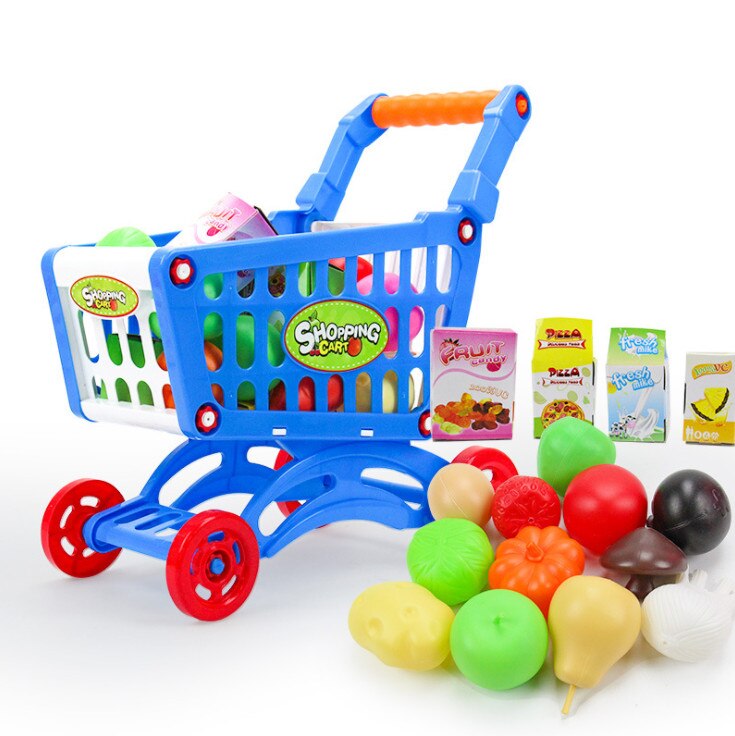 31CM Mini Shopping Cart Toys for Children with Ful... – Grandado