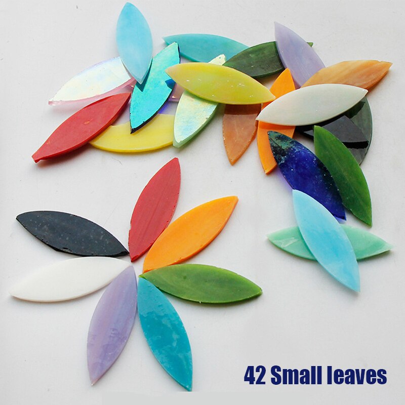 Wall Leaf Shaped Mosaic Tiles Stained Mosaic DIY H... – Grandado