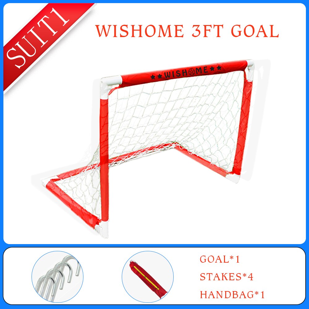 WISHOME 3FT Kids Soccer Goal Set Mini Football Goa... – Vicedeal