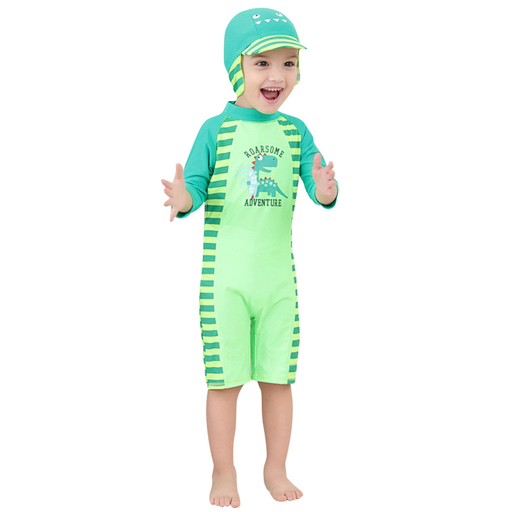 Children Kids Boys Girls Cartoon Dinosaur One Piec... – Vicedeal