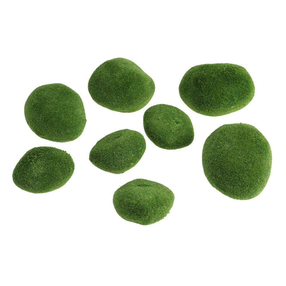 20 Pcs Moss Stone Vivid Decorative Balls Moss Ball... – Grandado