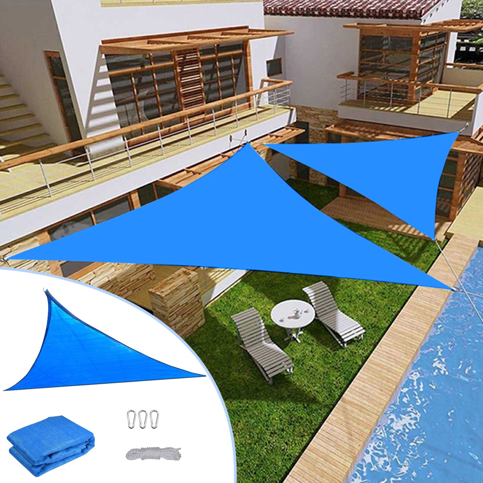 40# Sun Shade Sail Canopy For 98%uv Block Sun Shel... – Grandado