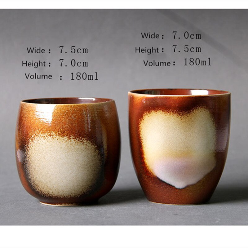 Ceramic Single Water Mug Kiln Change Imitation Woo... – Vicedeal