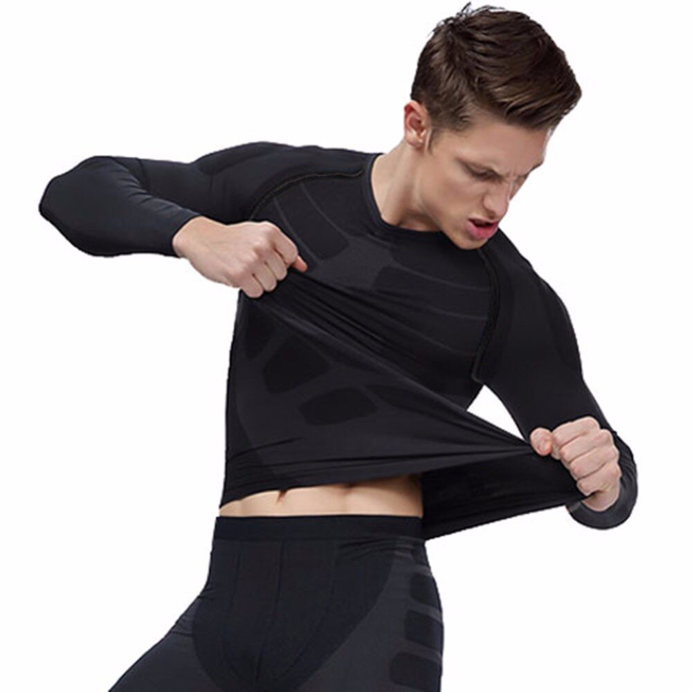 Men Fitness Compression Tight Tops Long Sleeve Gym... – Vicedeal