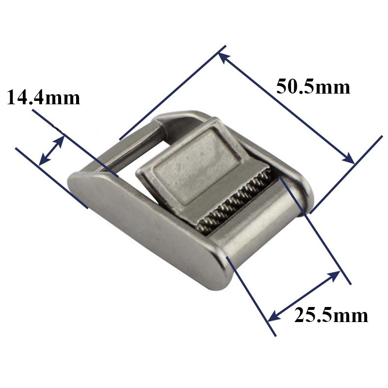 1" 6Pcs 25MM Silver Metal Cam Buckle Ratchet ... – Vicedeal