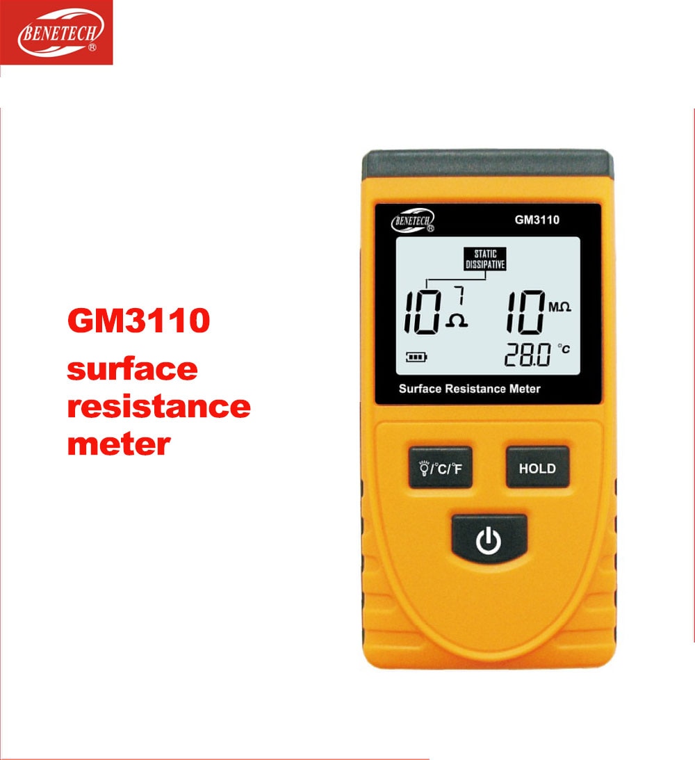 GM3110 Portable surface resistance meter tester wi... – Grandado