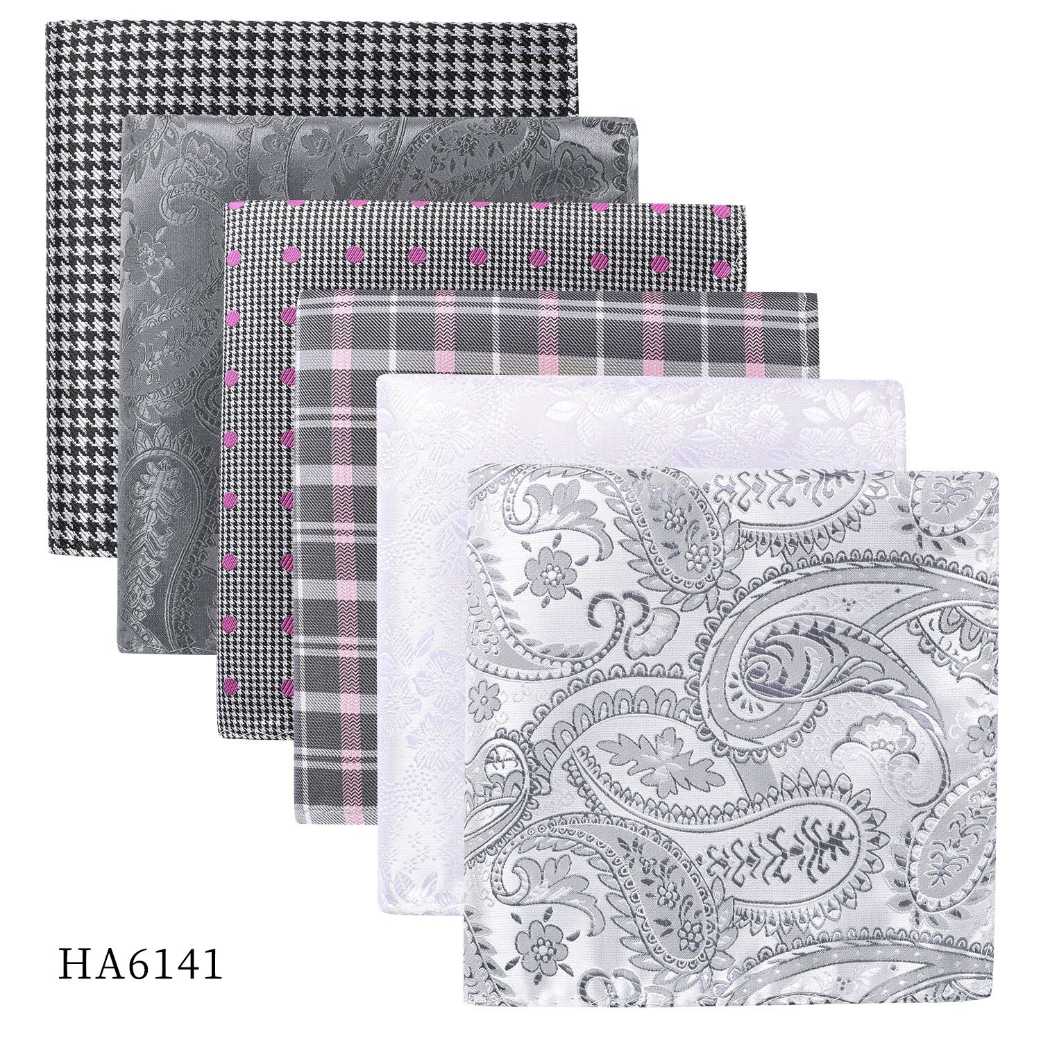 Hisdern 6 Piece Assorted Classic Patterns Men's Pa... – Grandado