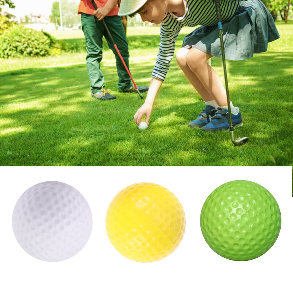 12 Stuks Plastic Golfbal Outdoor Sport Geel Zachte... – Grandado
