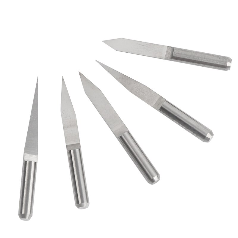 Dremel Bit Set 10Pcs TiCN Coated CNC Router Bit Set, 1/8" Shank End ...