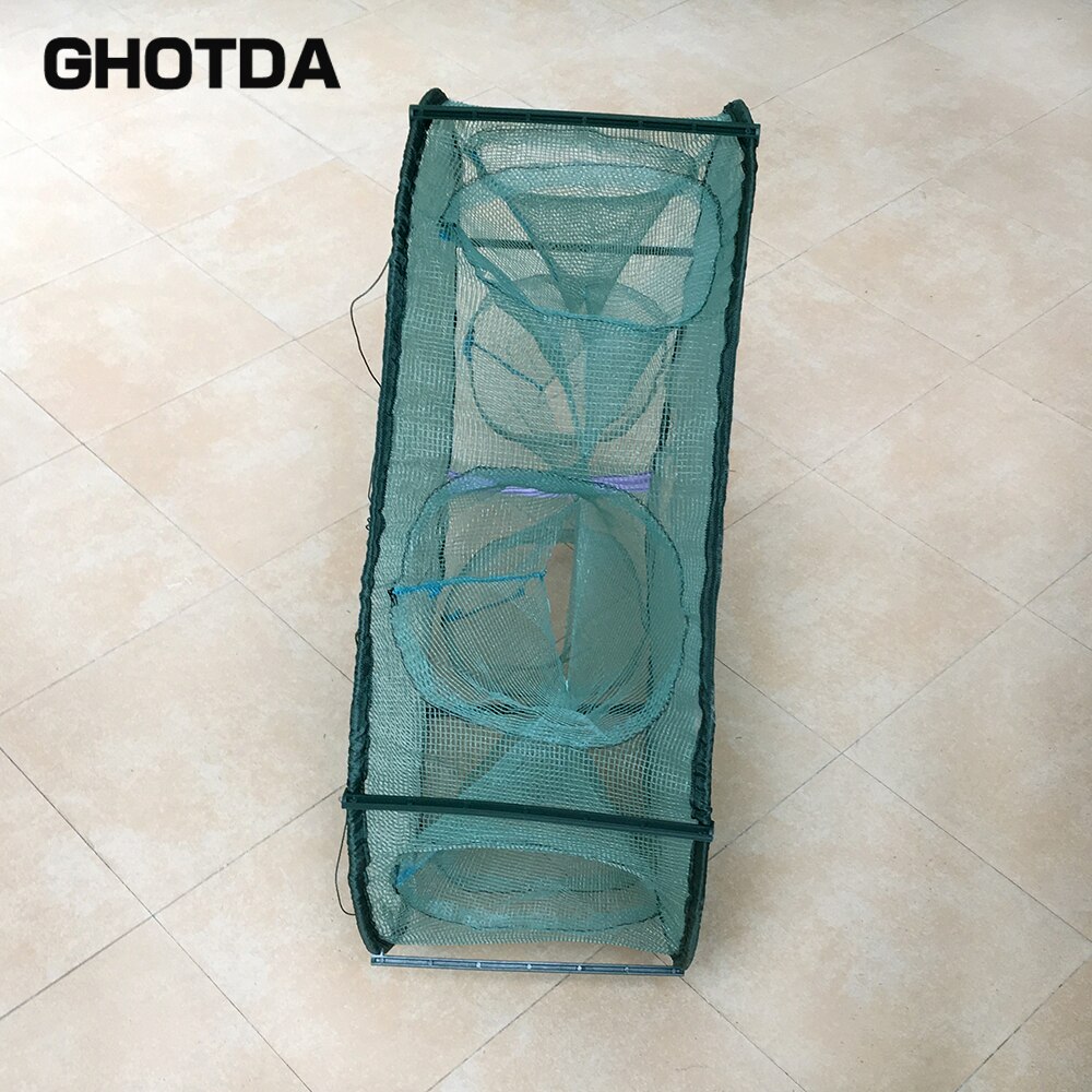 Fish Trap Cage Fishing Net Circular Shape Automati... – Grandado